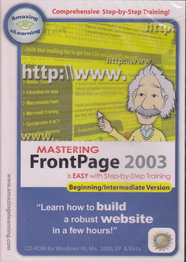 Mastering FrontPage 2003 Tutorial Software (a great way to learn the ...