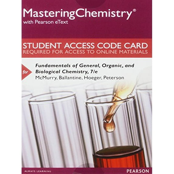 Pre-Owned Fundamentals of General, Organic, and Biological Chemistry Student Access Code Card ...