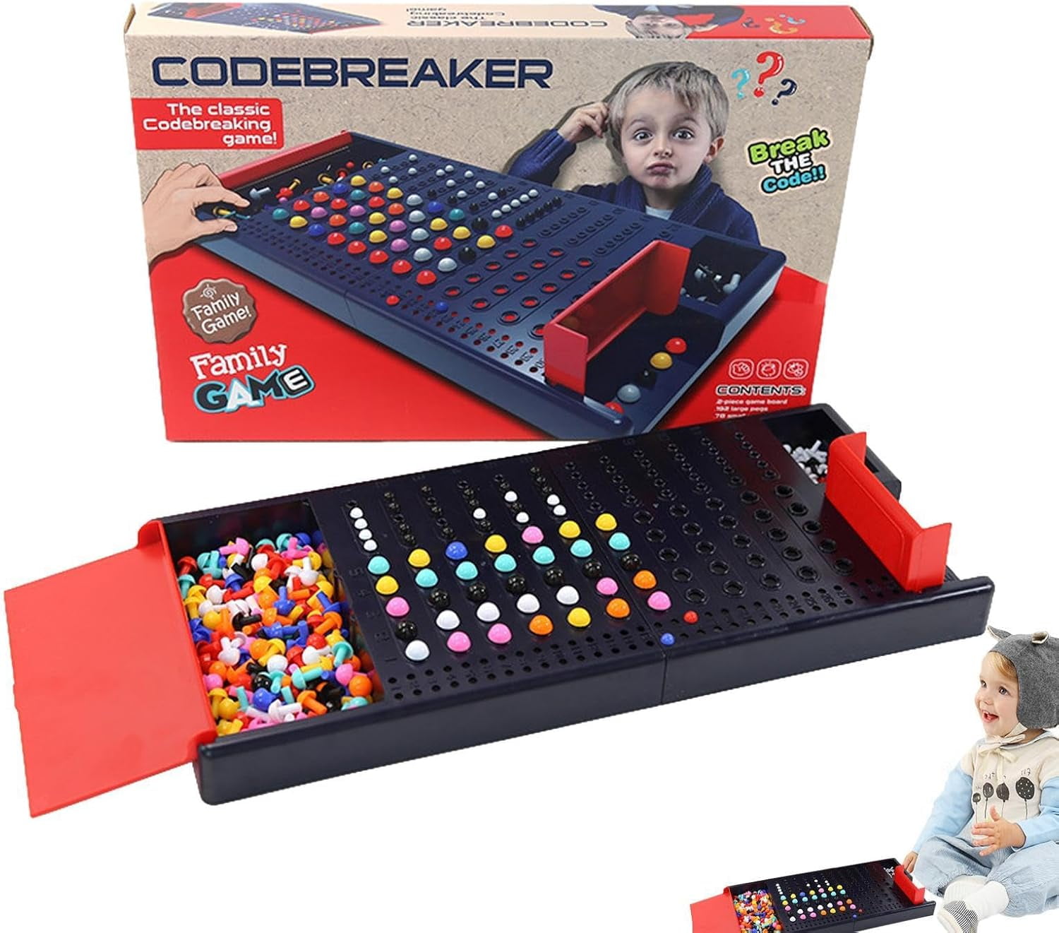 Mastermind Game, Code Breaking Mastermind Game, Fun Family Intelligent ...