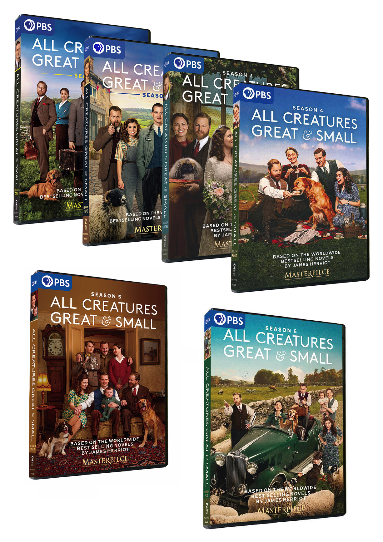 Masterpiece All Creatures Great and Small Complete Series Seasons 1-6 ...