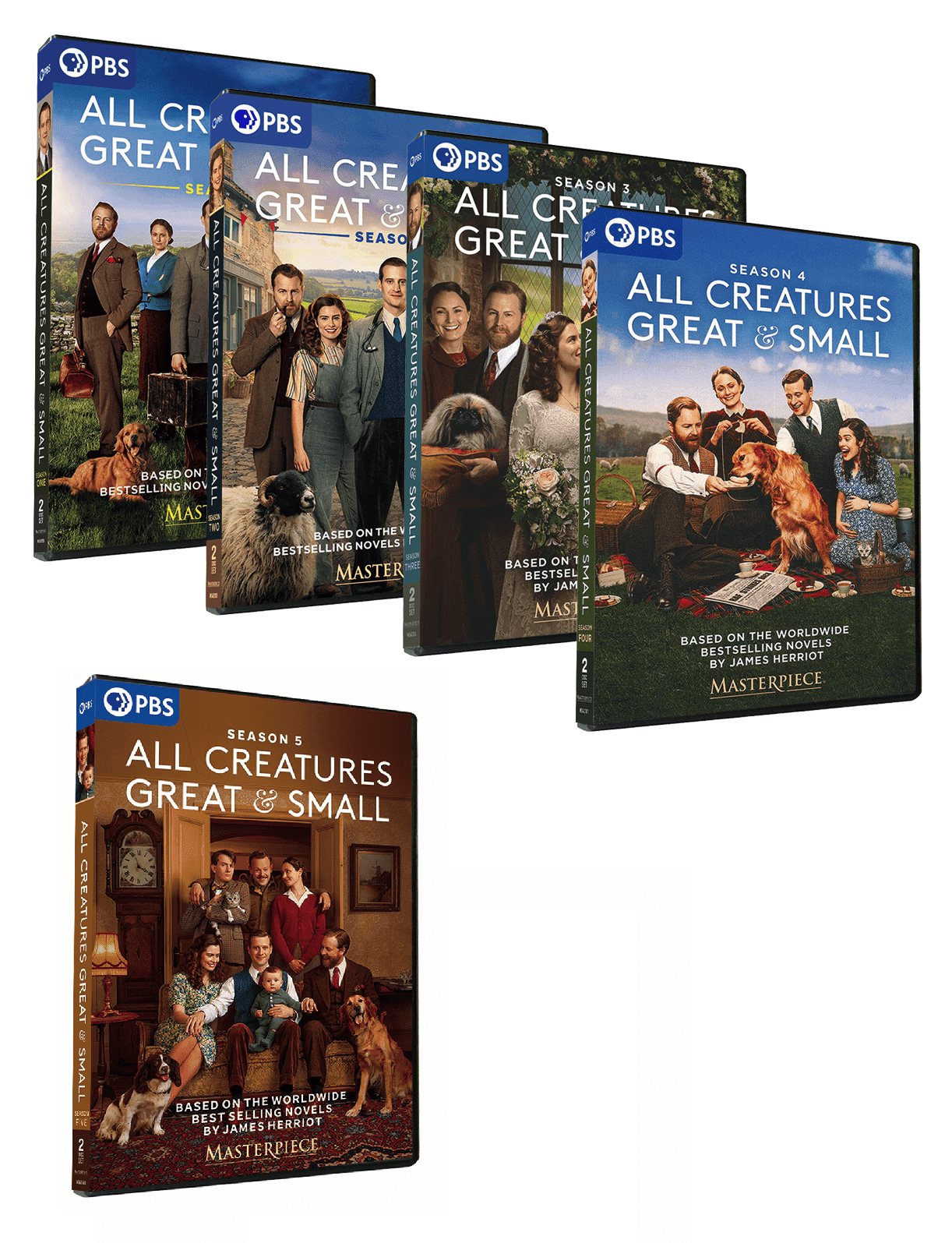 Masterpiece All Creatures Great and Small Complete Series Seasons 1-5 (DVD) - Walmart.com