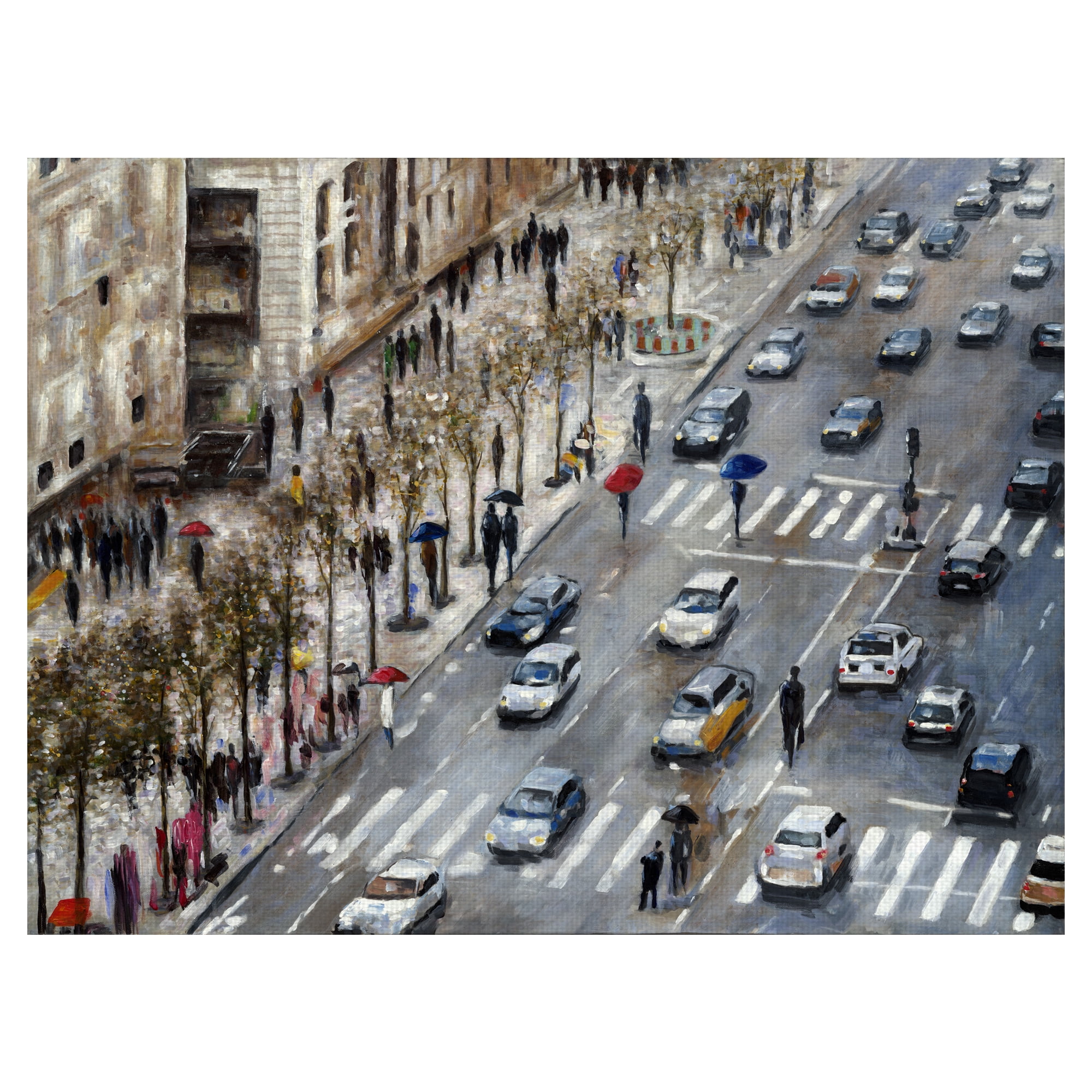 Masterpiece Art Gallery City Street Scene Canvas Print x 40 - Walmart.com