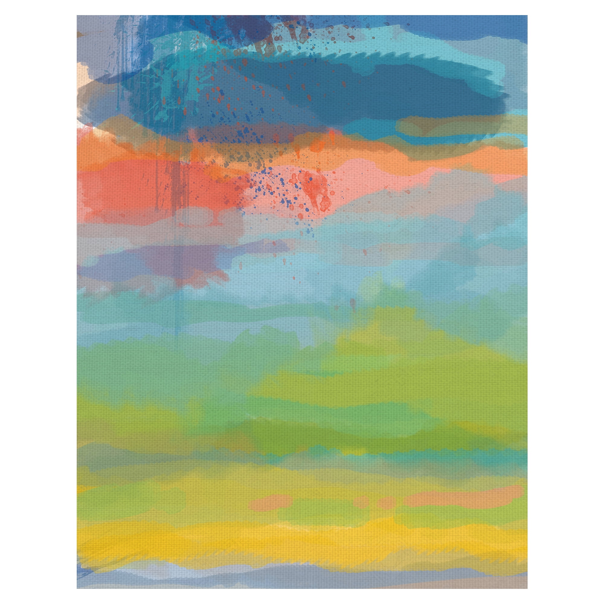 Masterpiece Art Gallery Coral Sunset Sky by Jan Weiss Canvas Art Print ...