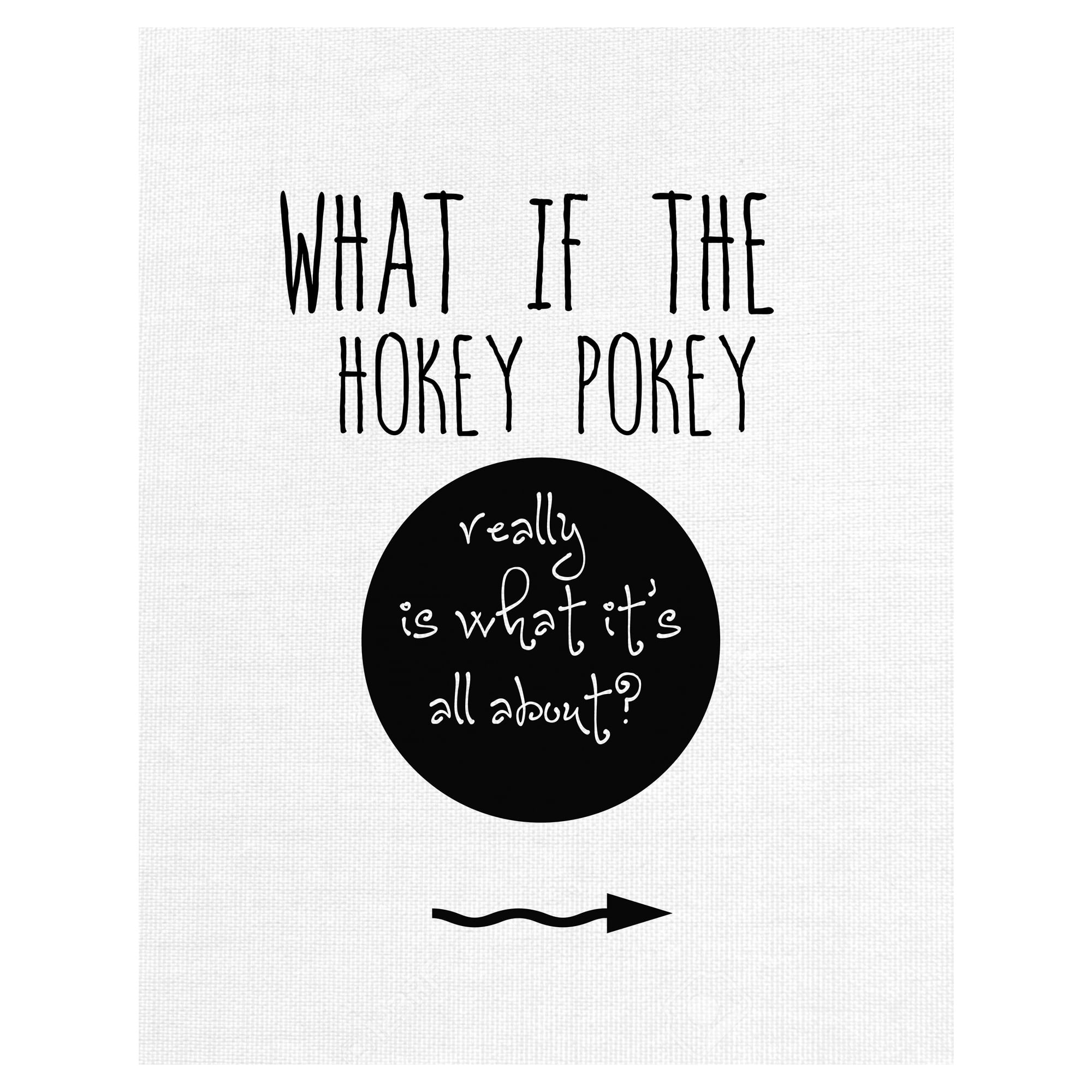 Masterpiece Art Gallery Hokey Pokey Funny Sign by Jan Weiss Canvas Art ...