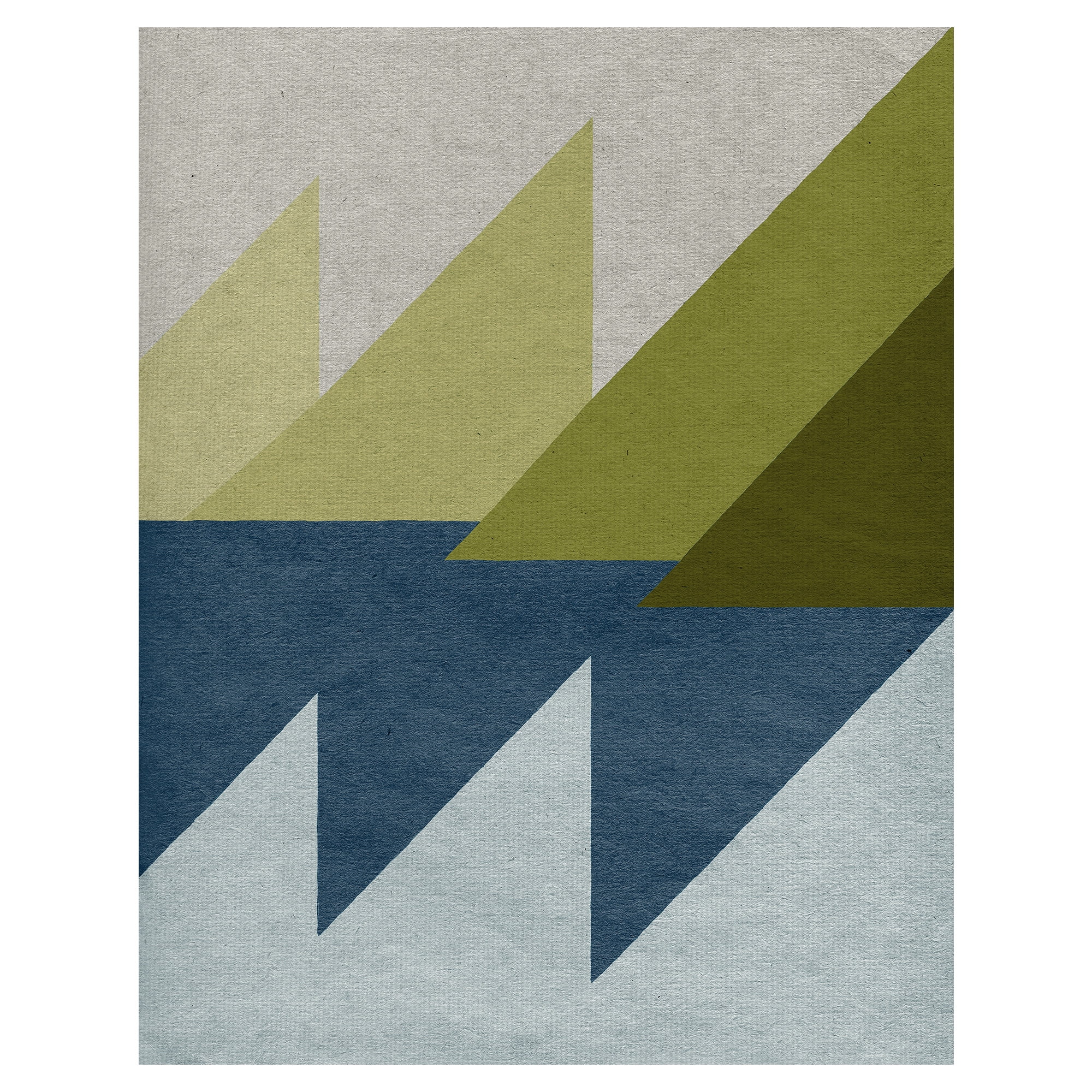 Masterpiece Art Gallery New Linen Geometrics D Triangular Abstract By ...