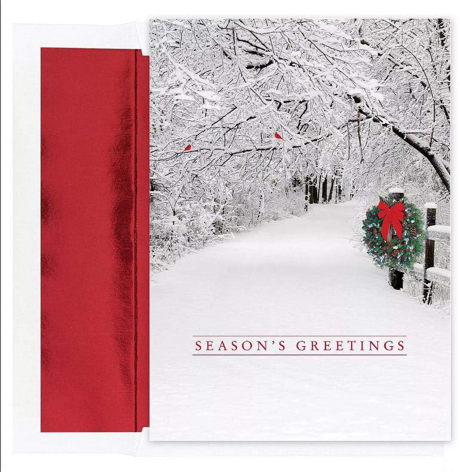 Masterpiece Cards Snow Scene Holiday Boxed Cards - Walmart.com