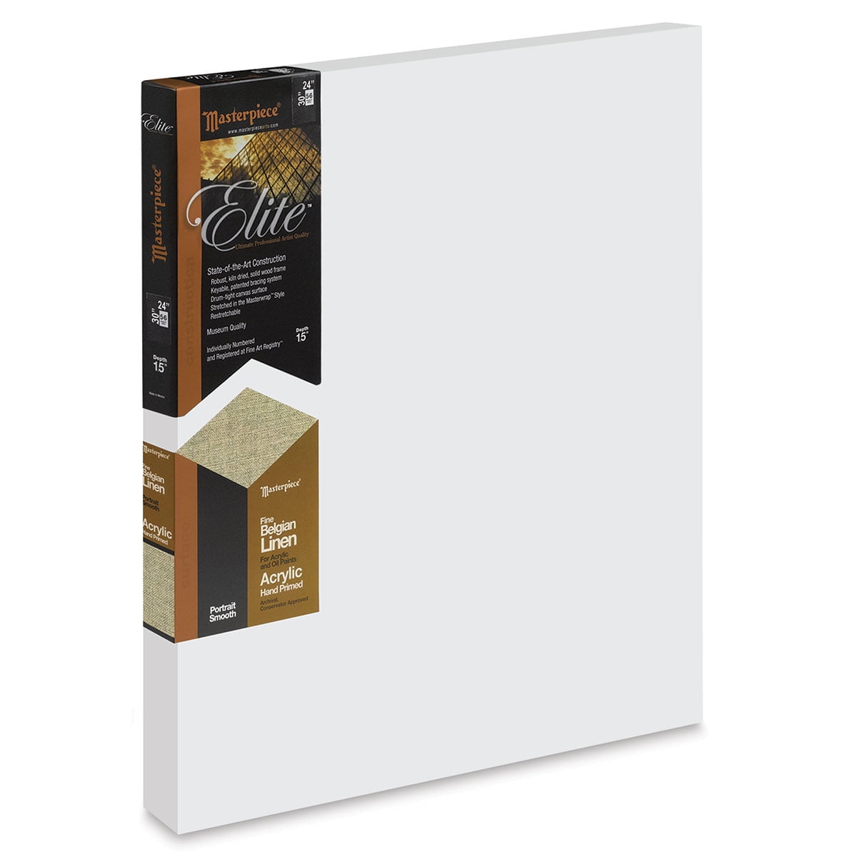 Masterpiece Elite Portrait Smooth Canvas - 24" x 30", Acrylic Primed ...