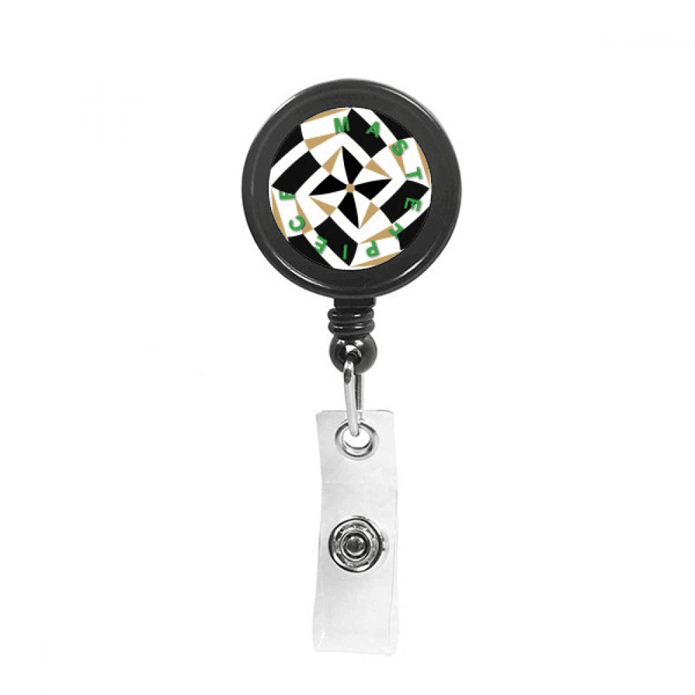 Masterpiece Interval Block Confusion Retractable Keychain Badge Holder ...
