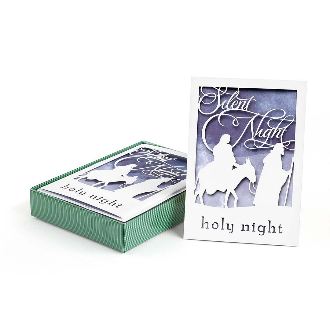 Masterpiece Silent Night Holy Night Laser Cut Christmas Cards / 10 ...