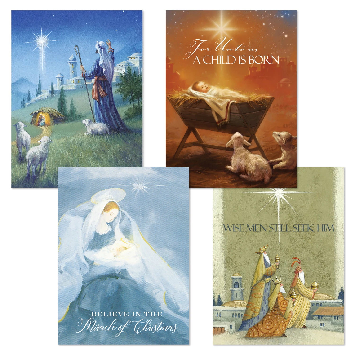 Masterpiece Studios Assorted Religious Holiday Cards, 16-Count Boxed ...