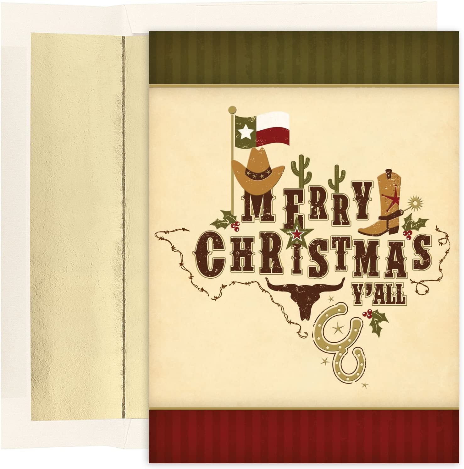 Masterpiece Studios Boxed Cards, 18-Count, Merry Christmas Y'All ...