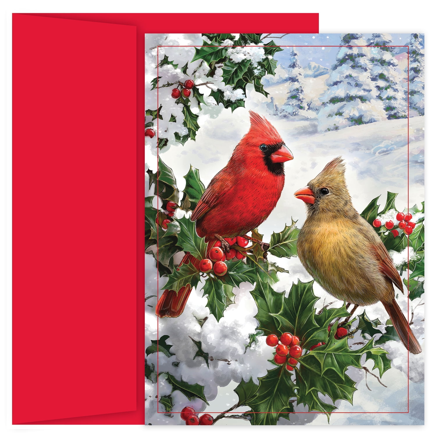 Masterpiece Studios Cardinal Couple Holiday Brights Collection 16-Count ...