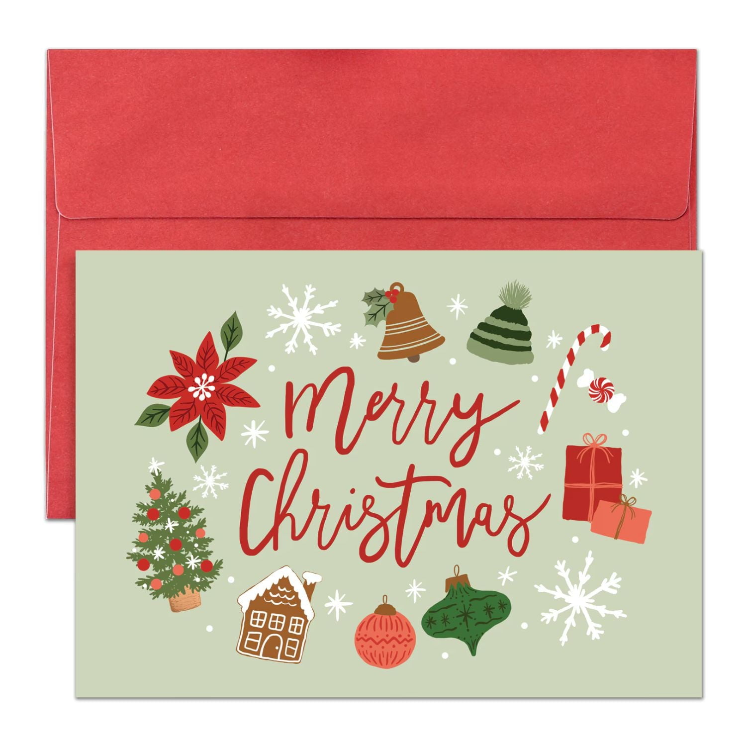 Masterpiece Studios Holiday Collection 16-Count Boxed Christmas Cards with Envelopes, 5.6" x 7.8 ...