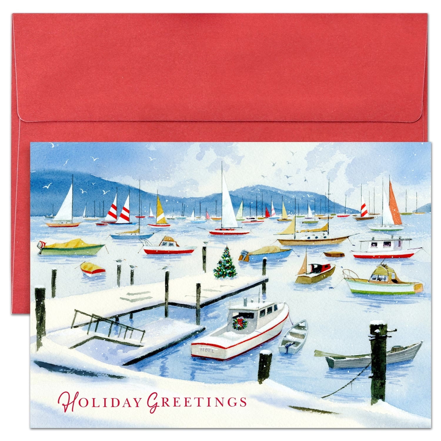 Masterpiece Studios Holiday Collection 16-Count Boxed Christmas Cards with Envelopes, 5.6" x 7.8 ...