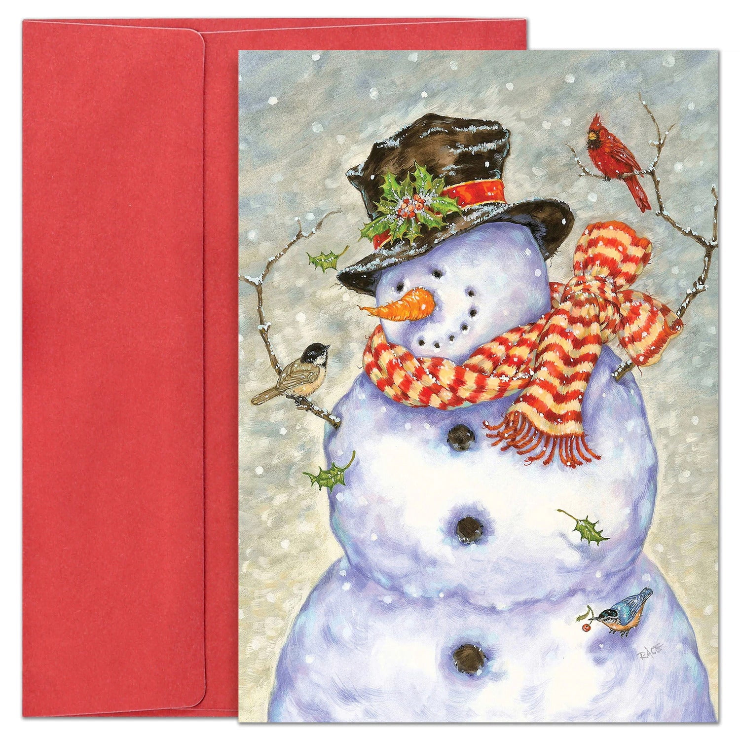 Masterpiece Studios Hollyville 16 Christmas Cards in a Keepsake Box, Birds of a Feather, 5.6" x ...