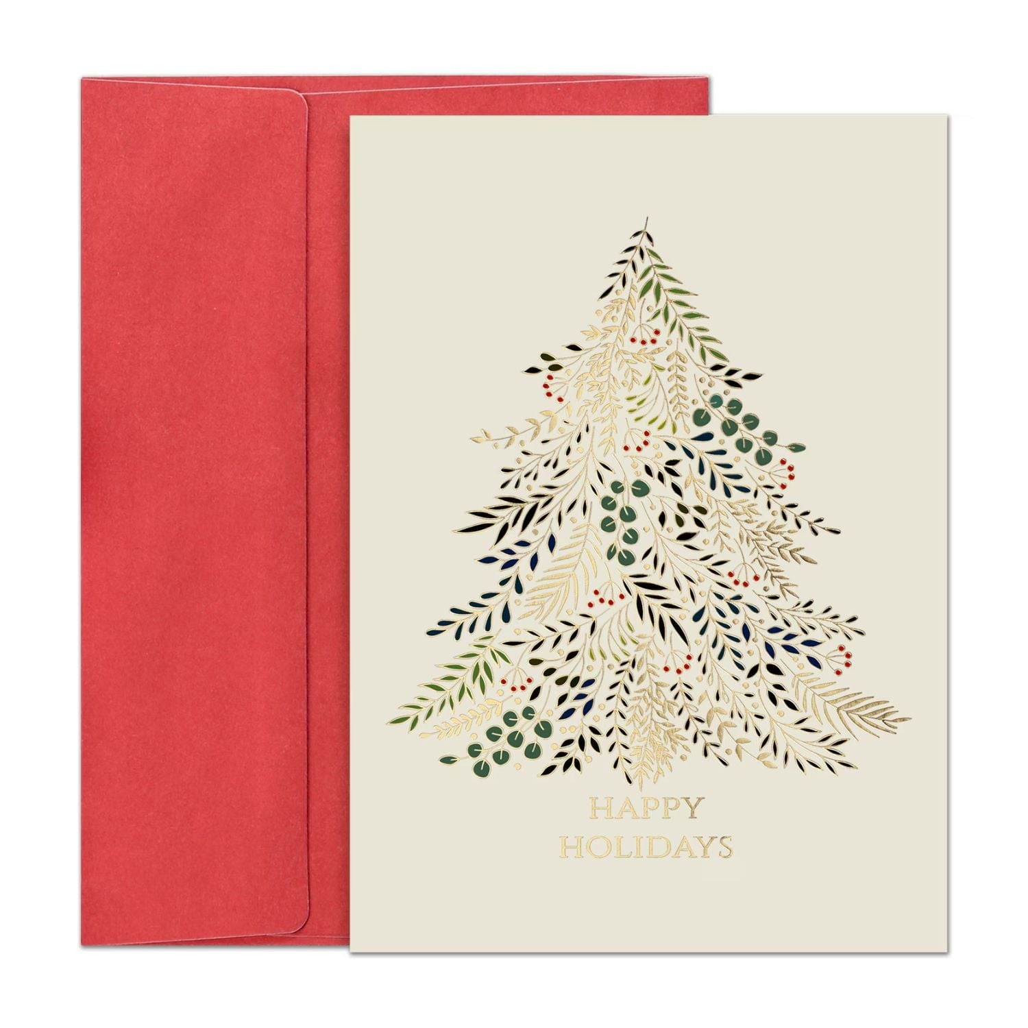 Masterpiece Studios Petite Christmas Holiday Cards, Gilded Greenery 16 ...