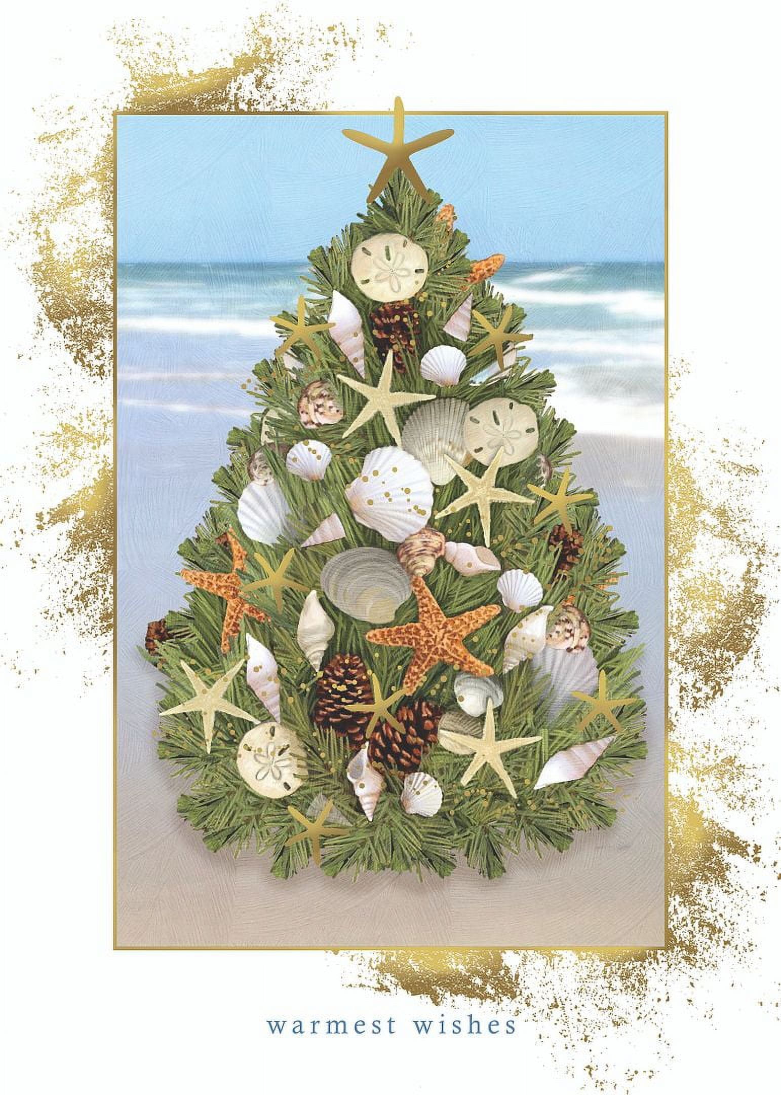 Masterpiece Studios Tree of Shells Warmest Wishes Holiday Collection 16 Cards/Foil-Lined ...
