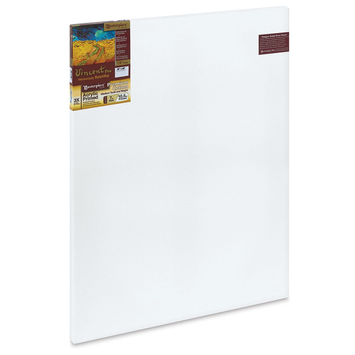 Masterpiece Artist Canvas 41064 Vincent PRO 7/8" Deep, 30" x 40 ...