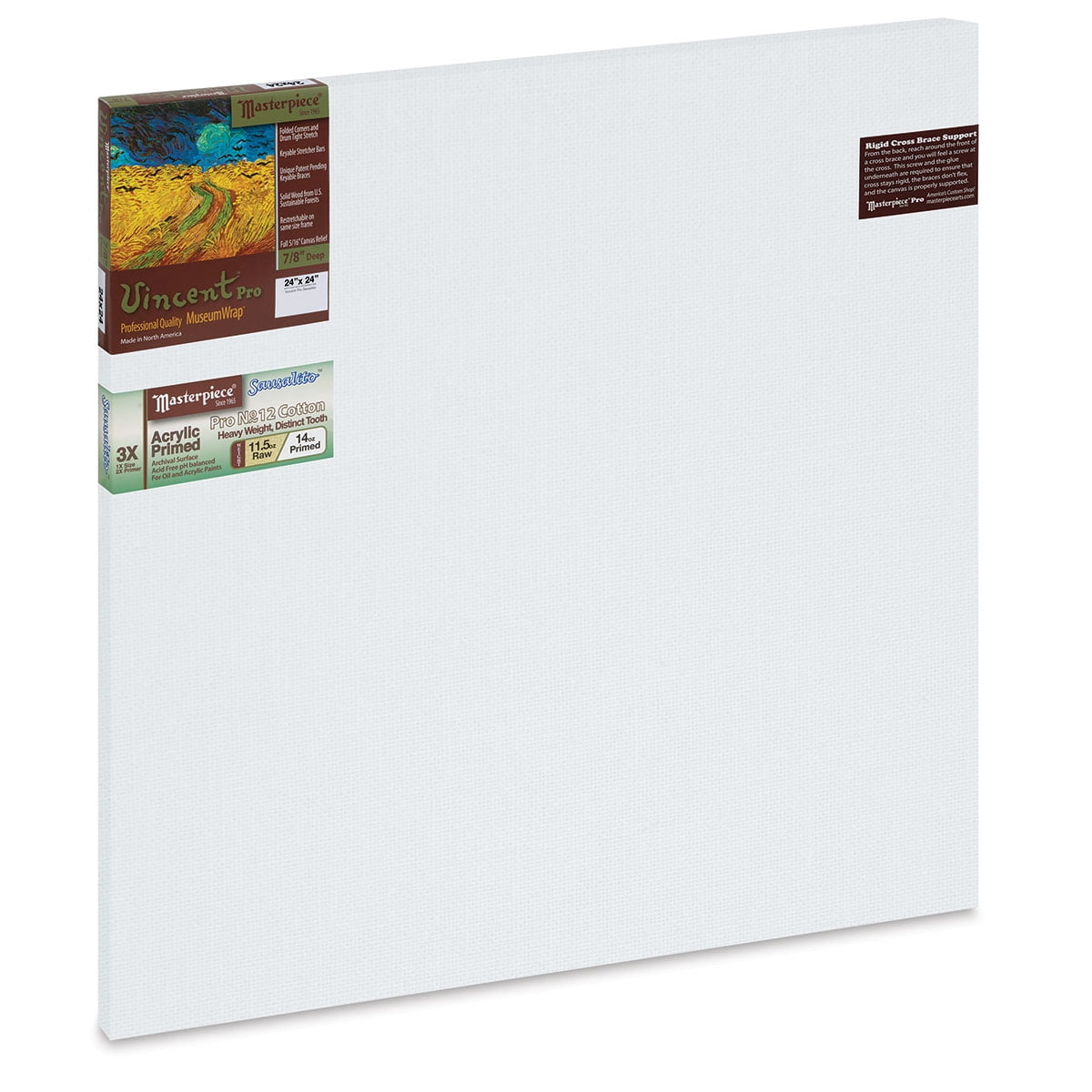 Masterpiece Vincent Pro Sausalito Cotton Canvas - 24" x 24", Acrylic ...