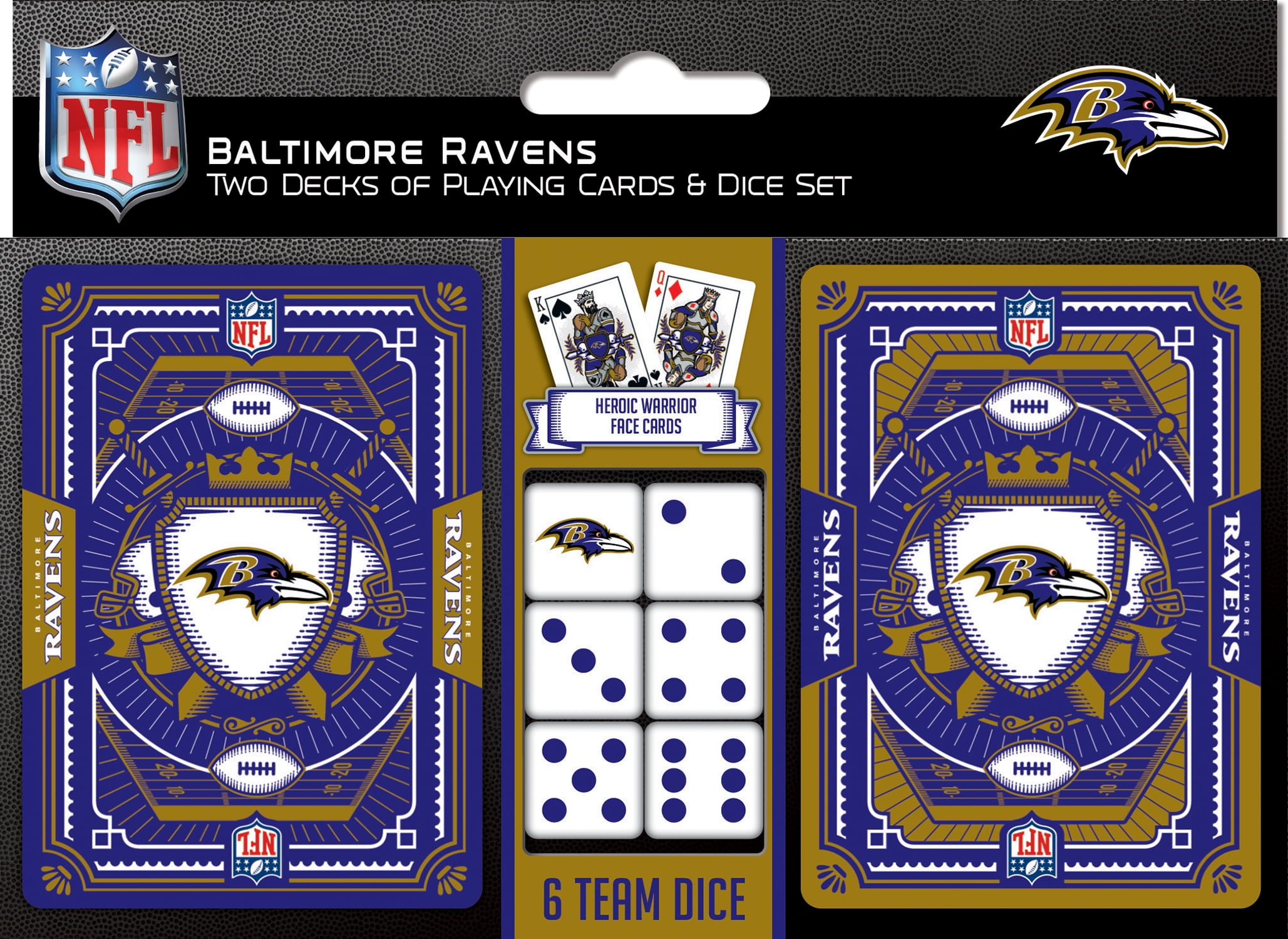 MasterPieces Officially Licensed NFL Baltimore Ravens 2-Pack Playing ...