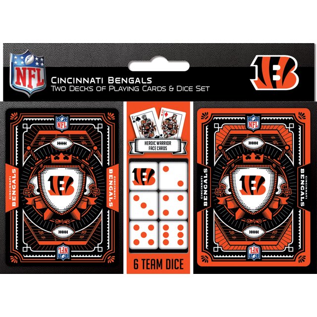 MasterPieces Officially Licensed NFL Cincinnati Bengals 2-Pack Playing ...