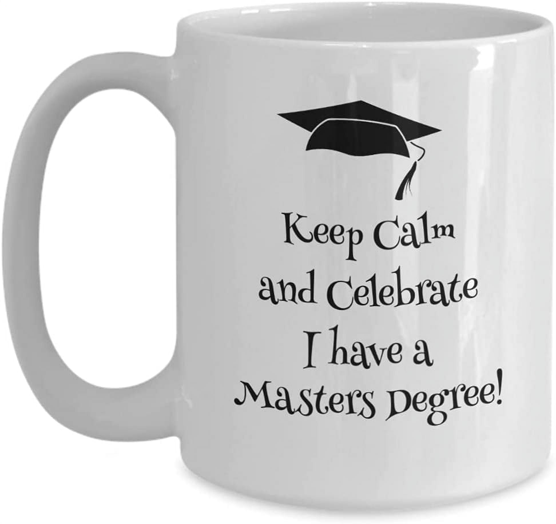 Masters Degree Mug, Coffee Cup, Graduation, Masters Graduate ...