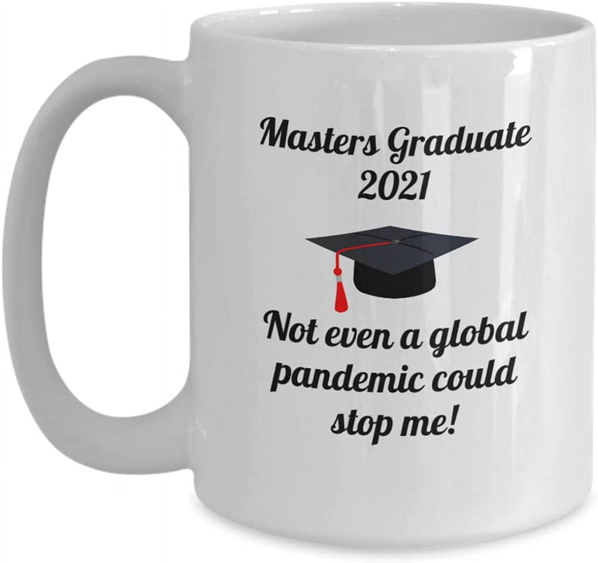 Masters Degree Mug, White Coffee Cup, MA Graduation, Masters Graduate ...