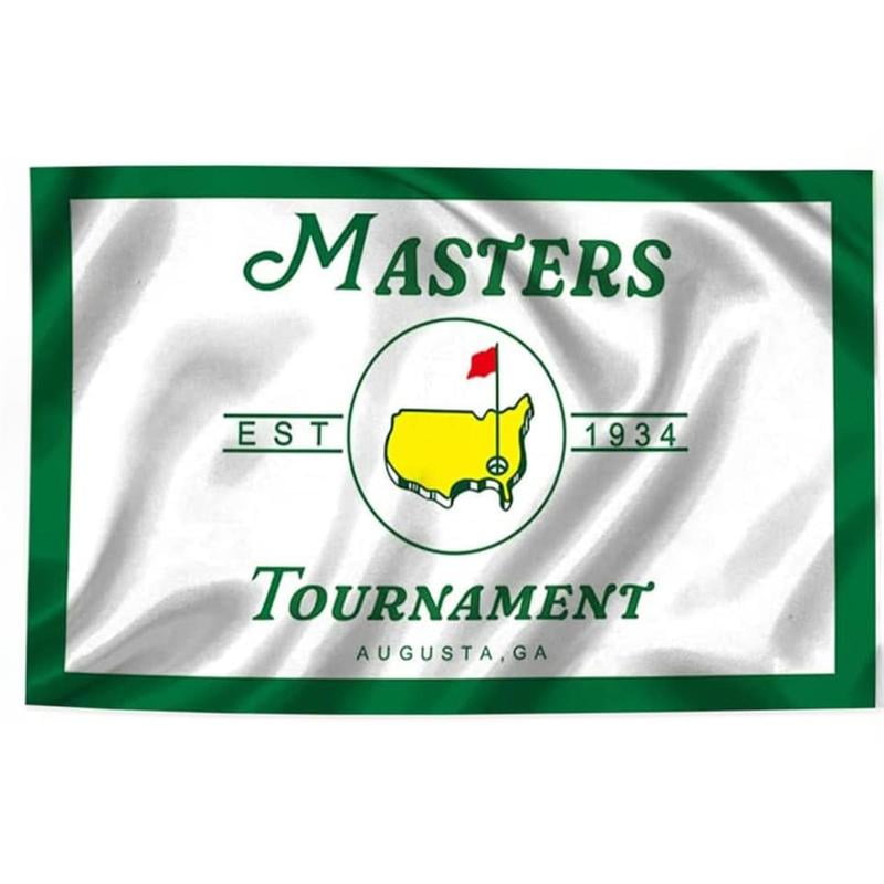 Masters Flag Golf Flag Print Funny Man Cave Wall Masters Golf Banner ...