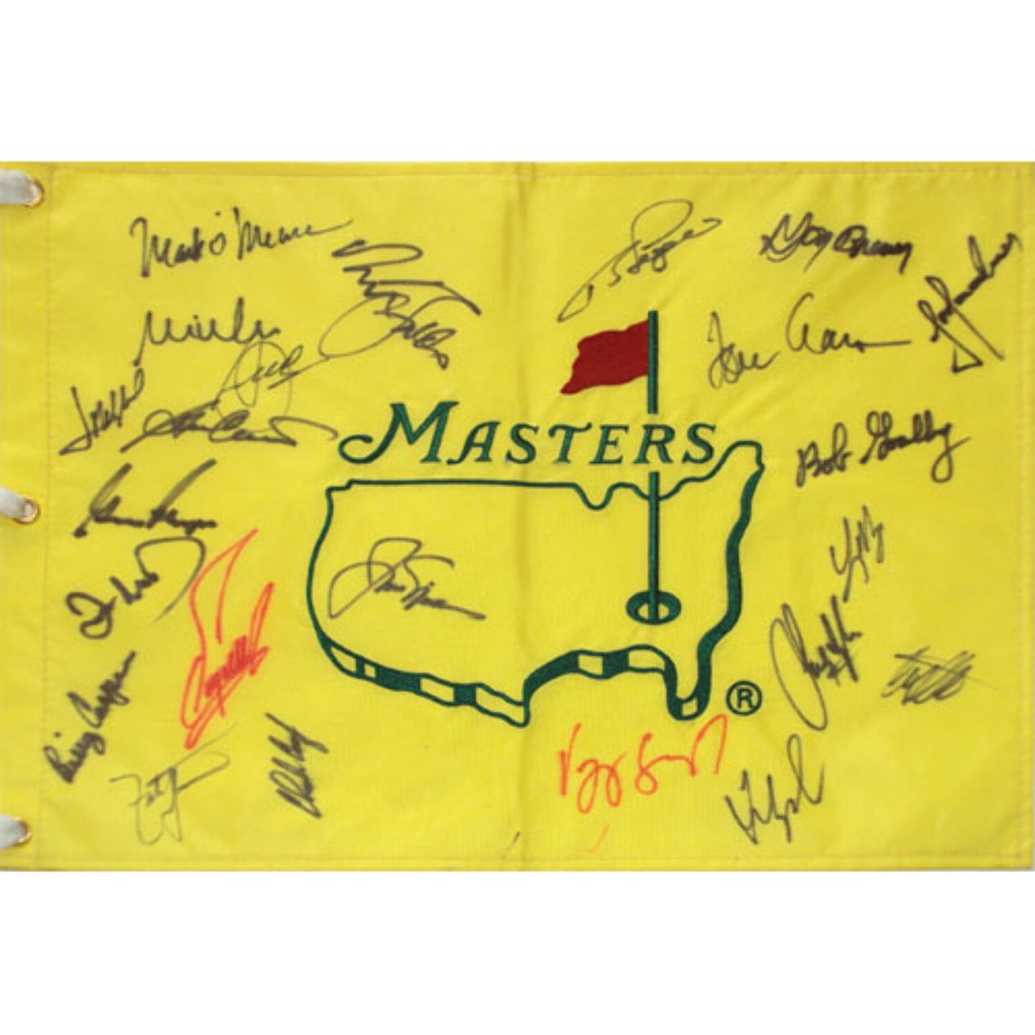 Masters Golf Pin Flag Autographed by 23 Former Champions #17 - Walmart.com