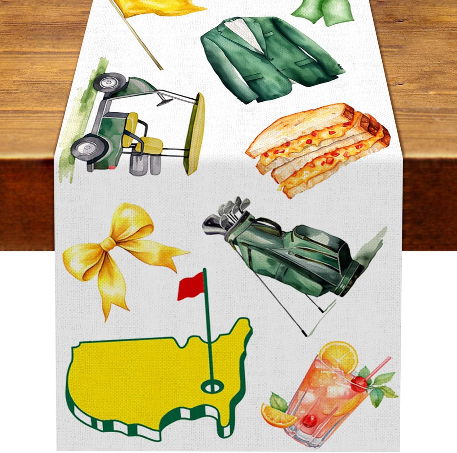 Masters Golf Table Runner Augusta National Golf Tournament Decorations ...