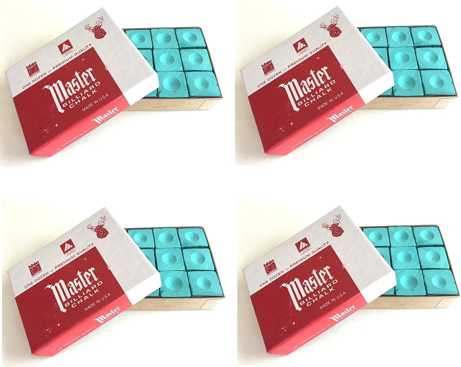 Masters Green Billiard Chalk - 4 Dozen - Walmart.com