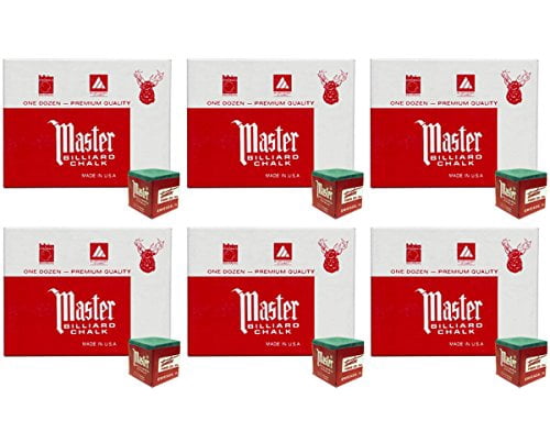 Master Chalk Original MASTER Billiard Chalk Oil Dry Chalk 12PCS Pool ...