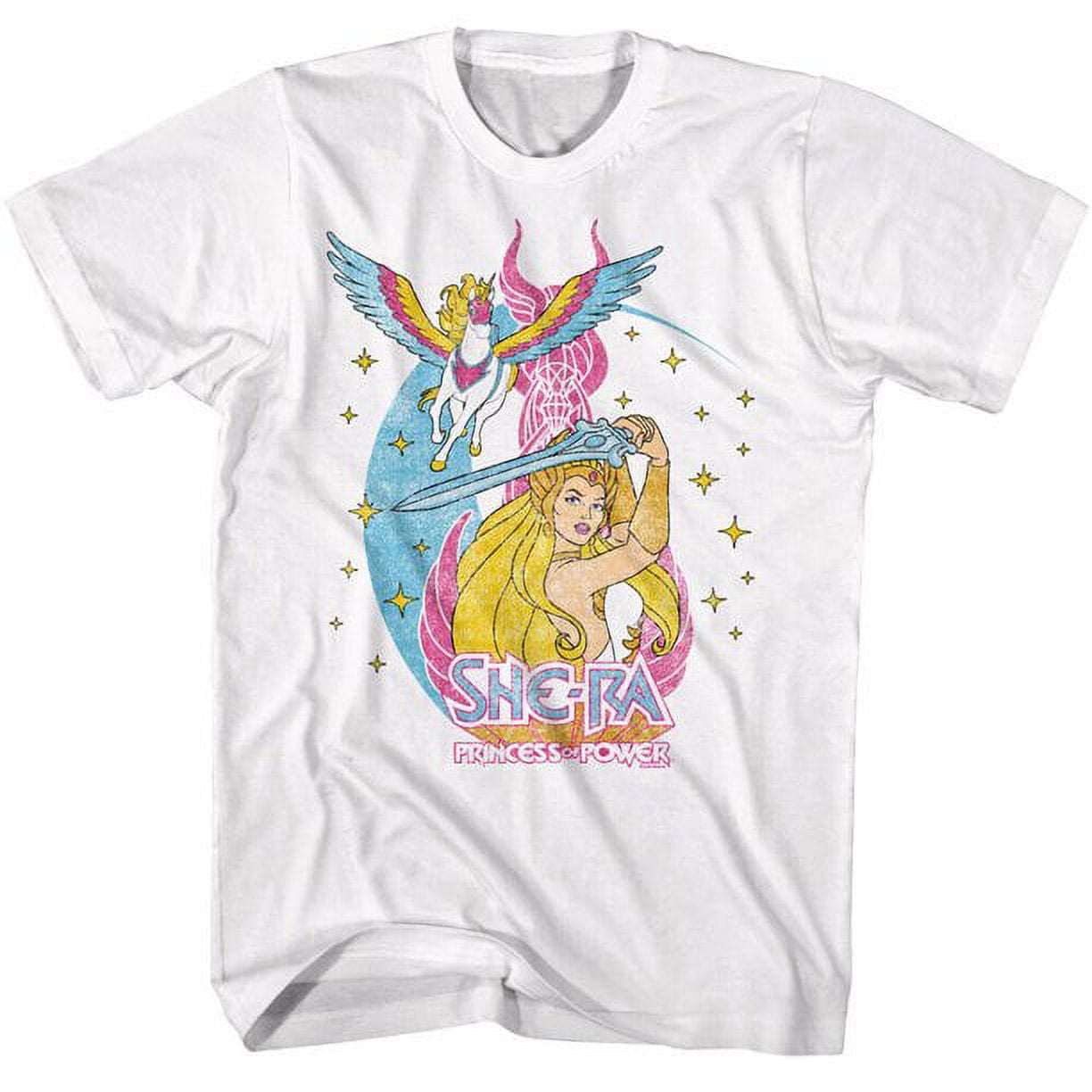Masters Of The Universe She Ra Swiftwind Stars White Ladies Muscle Tank ...