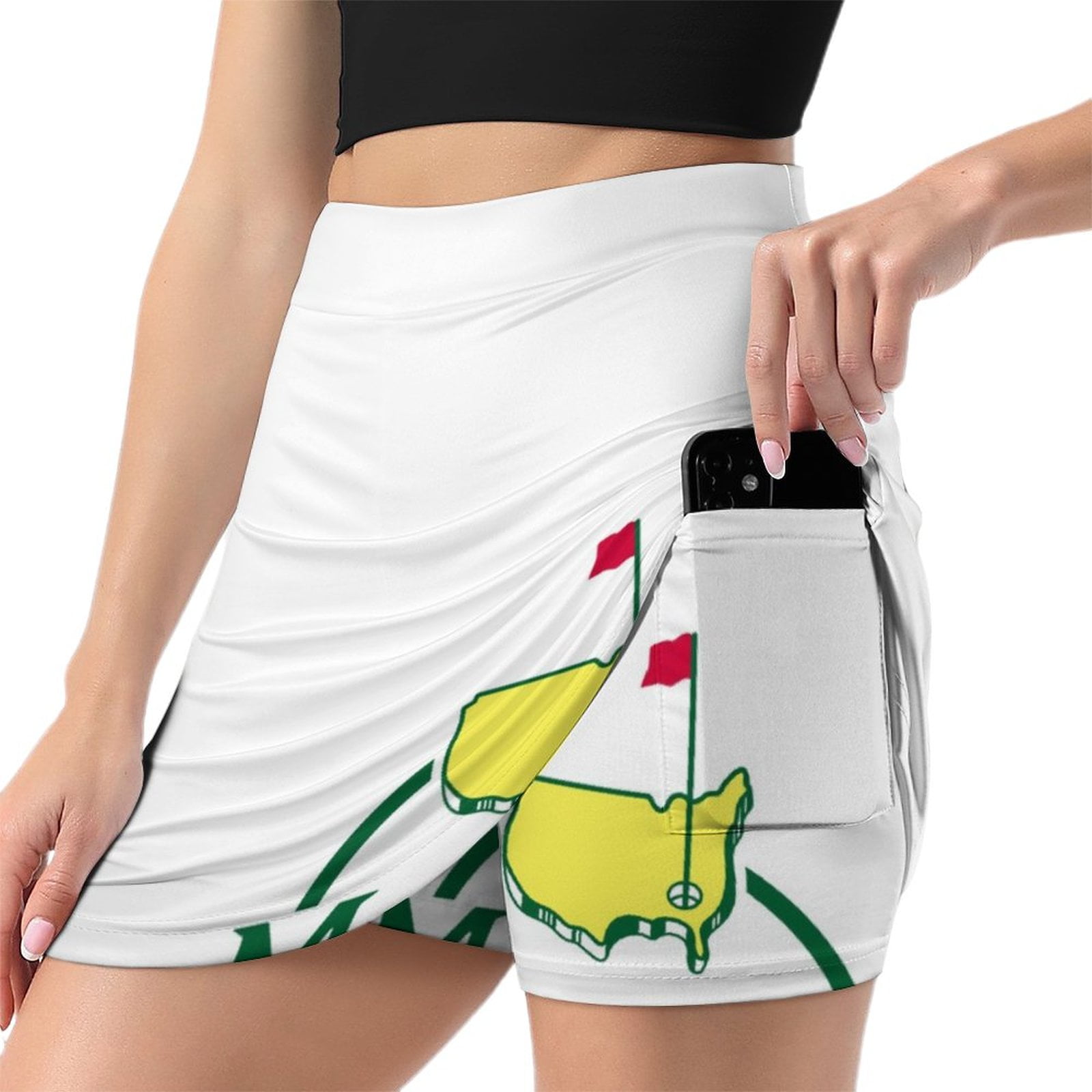 Masters Tournament Light proof trouser skirt short skirt Skirt satin ...