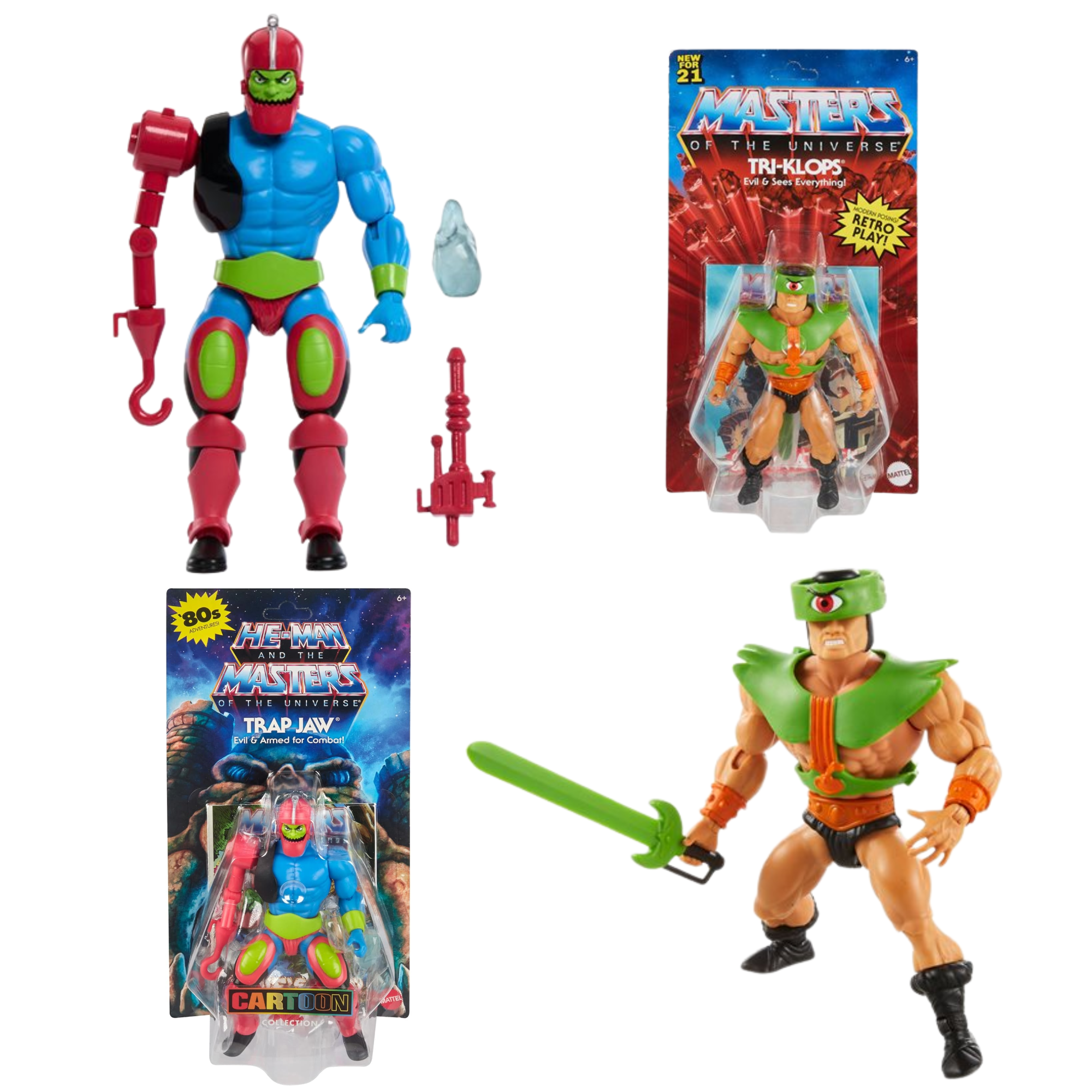 Masters of the Universe Origins Combo Pack – Filmation Trap Jaw & Wave ...