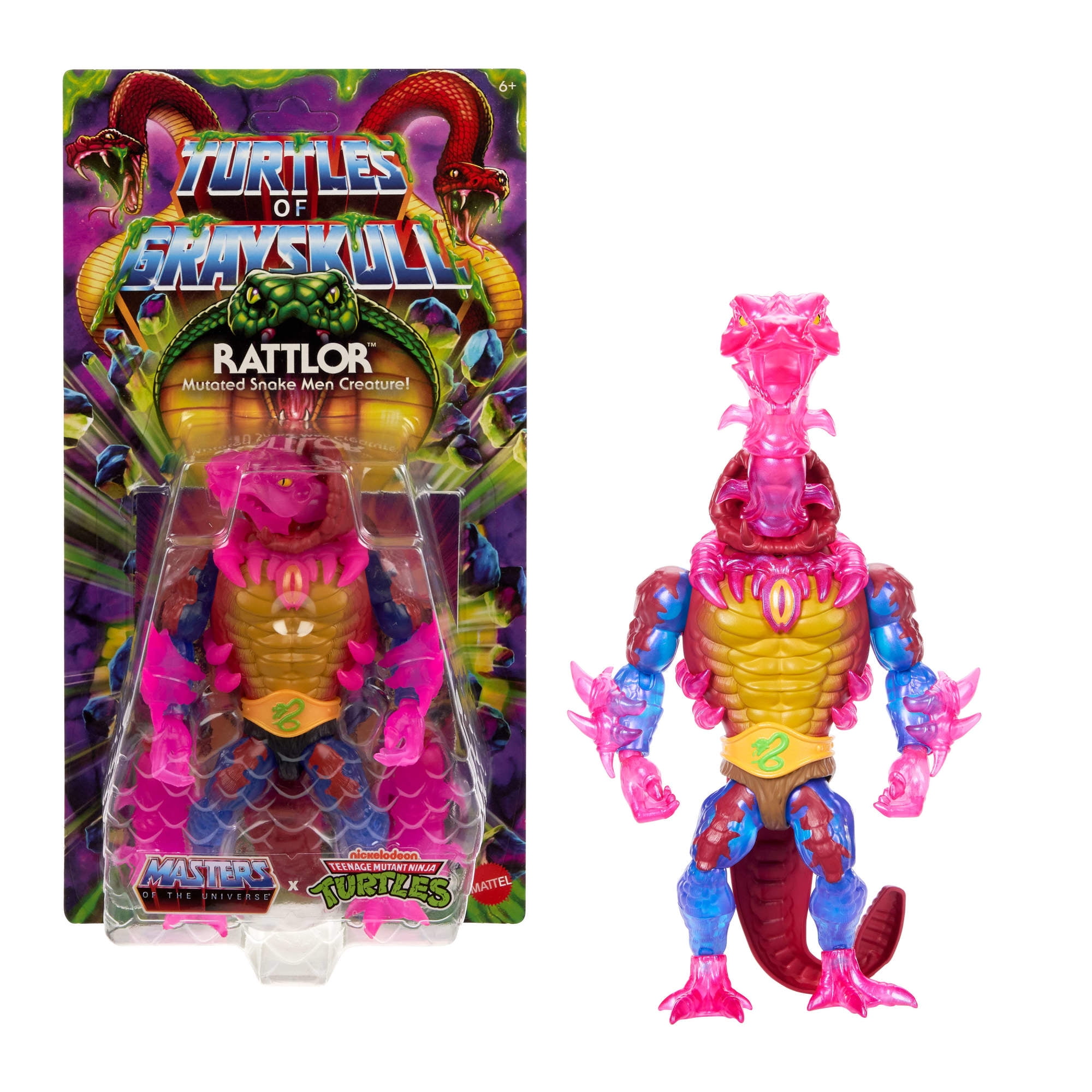 Masters Universe Origins Turtles of Grayskull Rattlor Action Figure ...