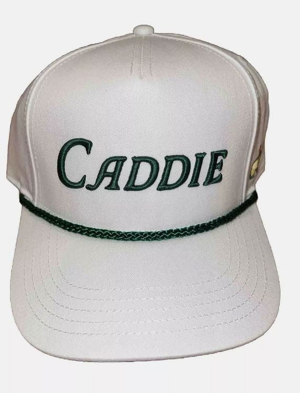 Masters White Caddie Embroidered Adjustable Rope Snapback Golf Hat ...