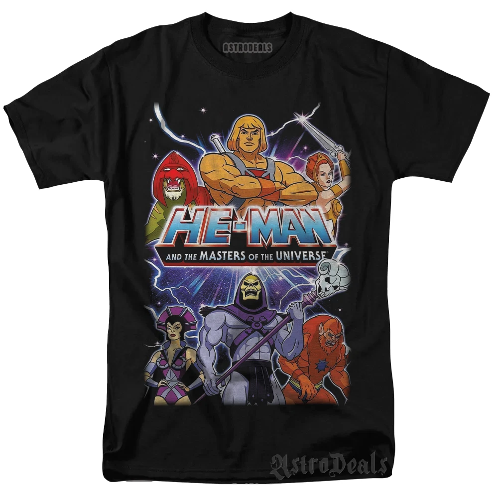 Masters of The Universe He-Man Sword Power Classic Vtg Graphic design T ...