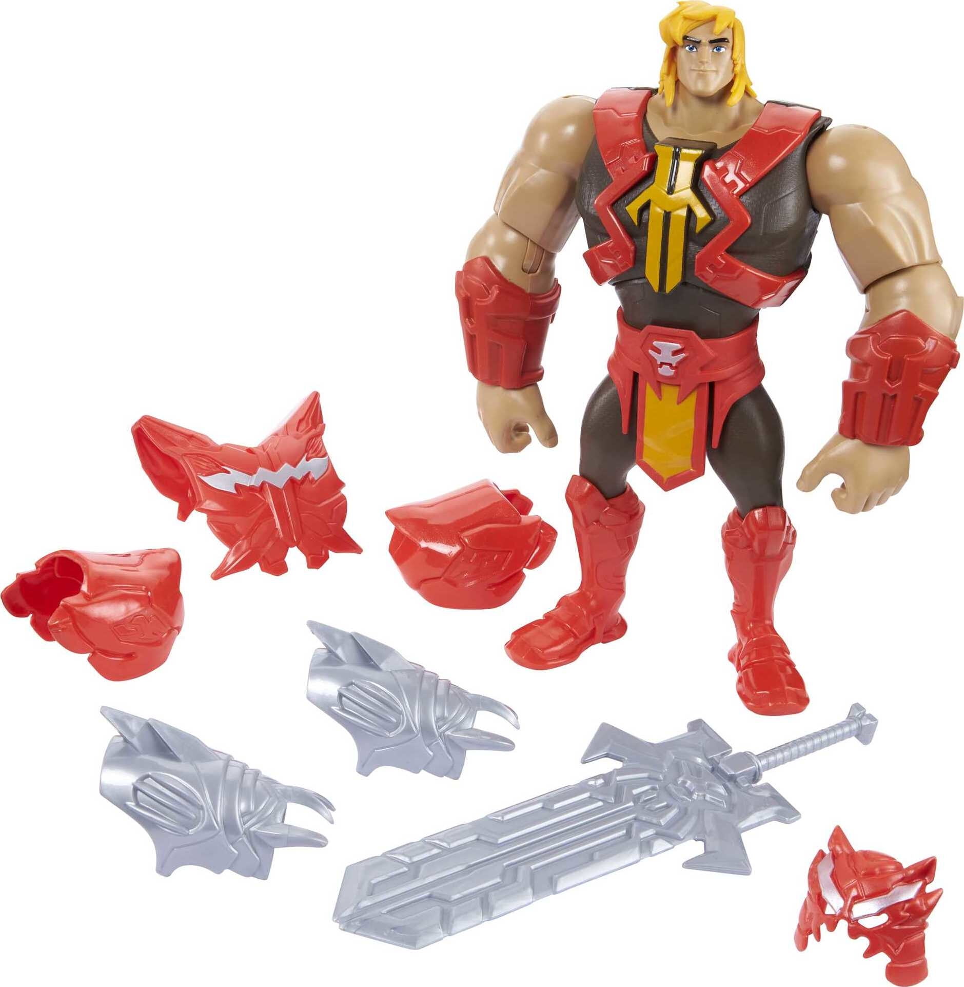 Masters of the Universe Deluxe He-Man Power Attack Action Figure Battle ...