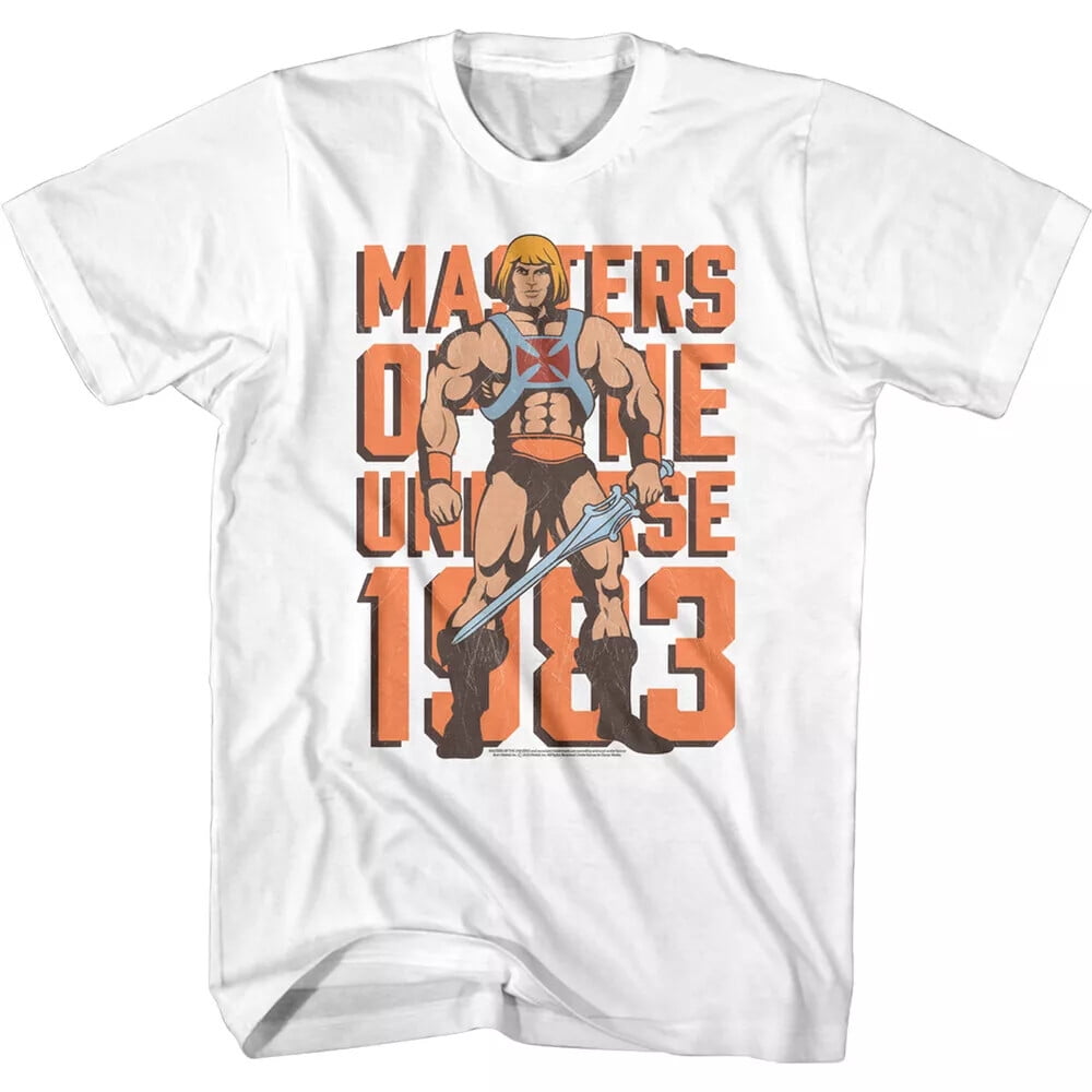 Masters of the Universe He-Man 1983 Men's T Shirt Prince Adam Sword of ...