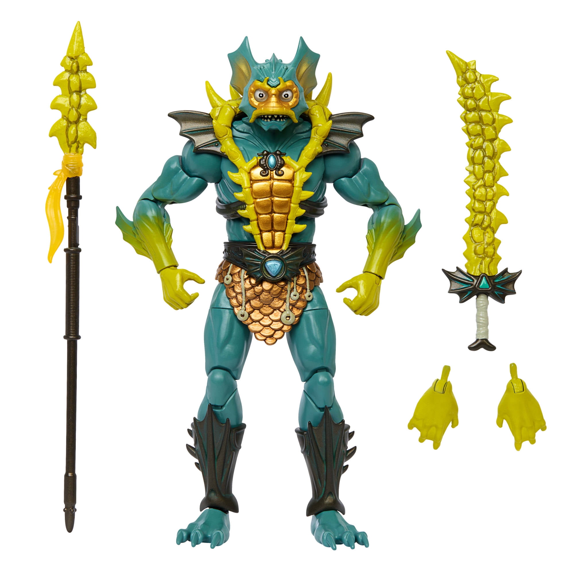 Masters of the Universe Masterverse New Eternia Mer-Man Action Figure Toy Villain, 30 Posable ...