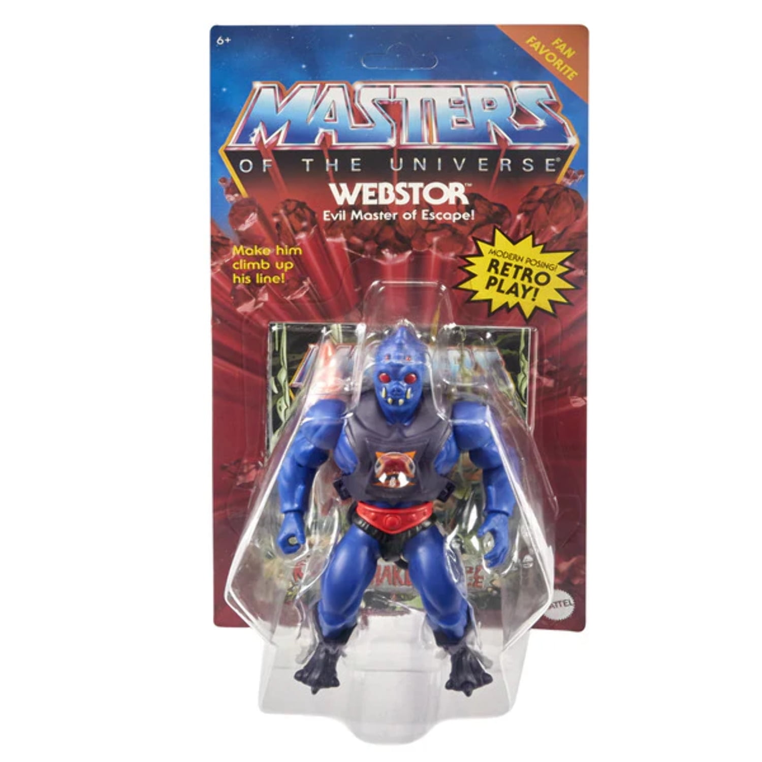 Masters of the Universe Origins Mini MOTU Toys: Webstor Master of ...