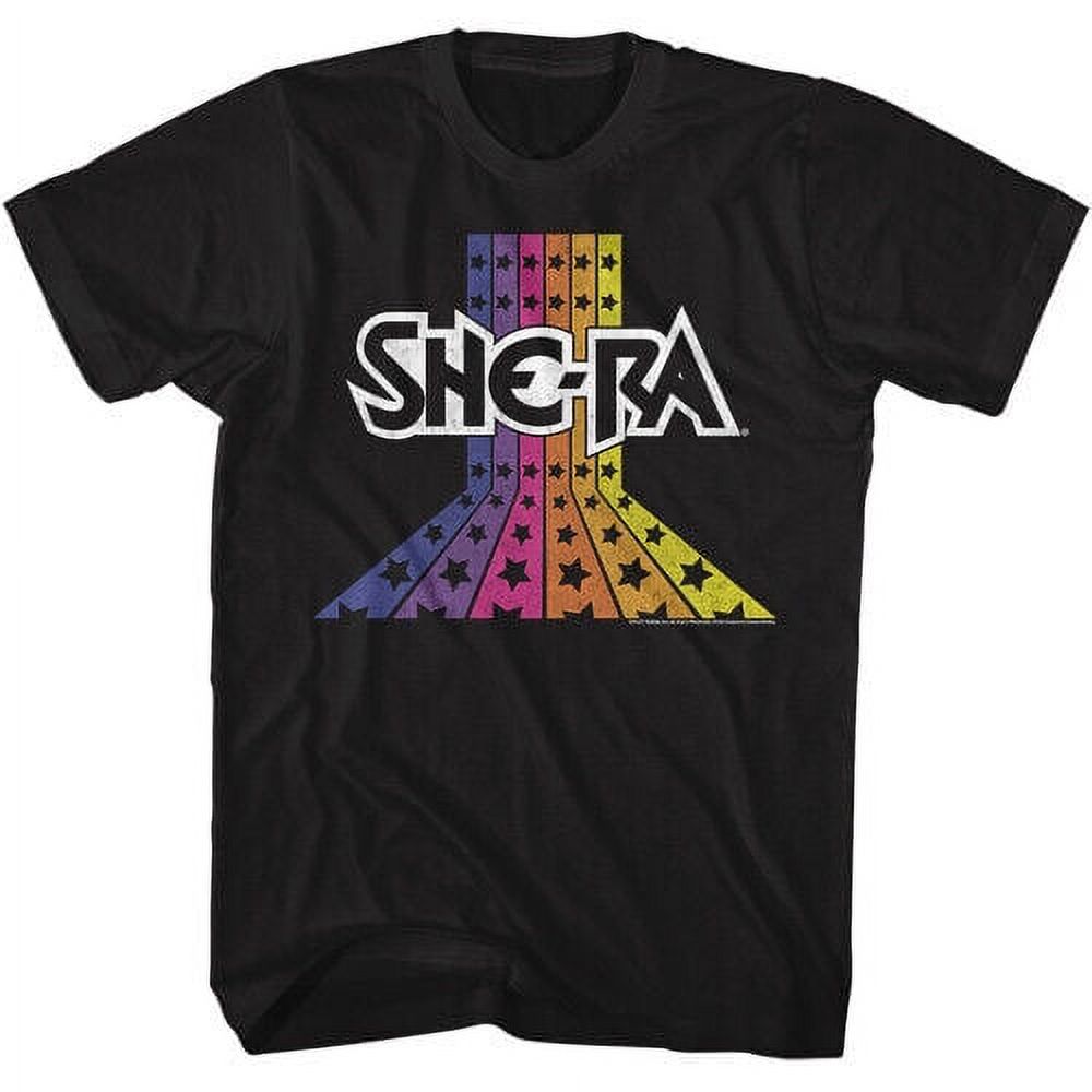 Masters of the Universe Rainbow Stars She-Ra T-Shirt - Black - Walmart.com