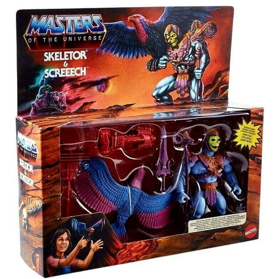 Masters of the Universe Origins MOTU Skeletor & Screeech Action Figure ...