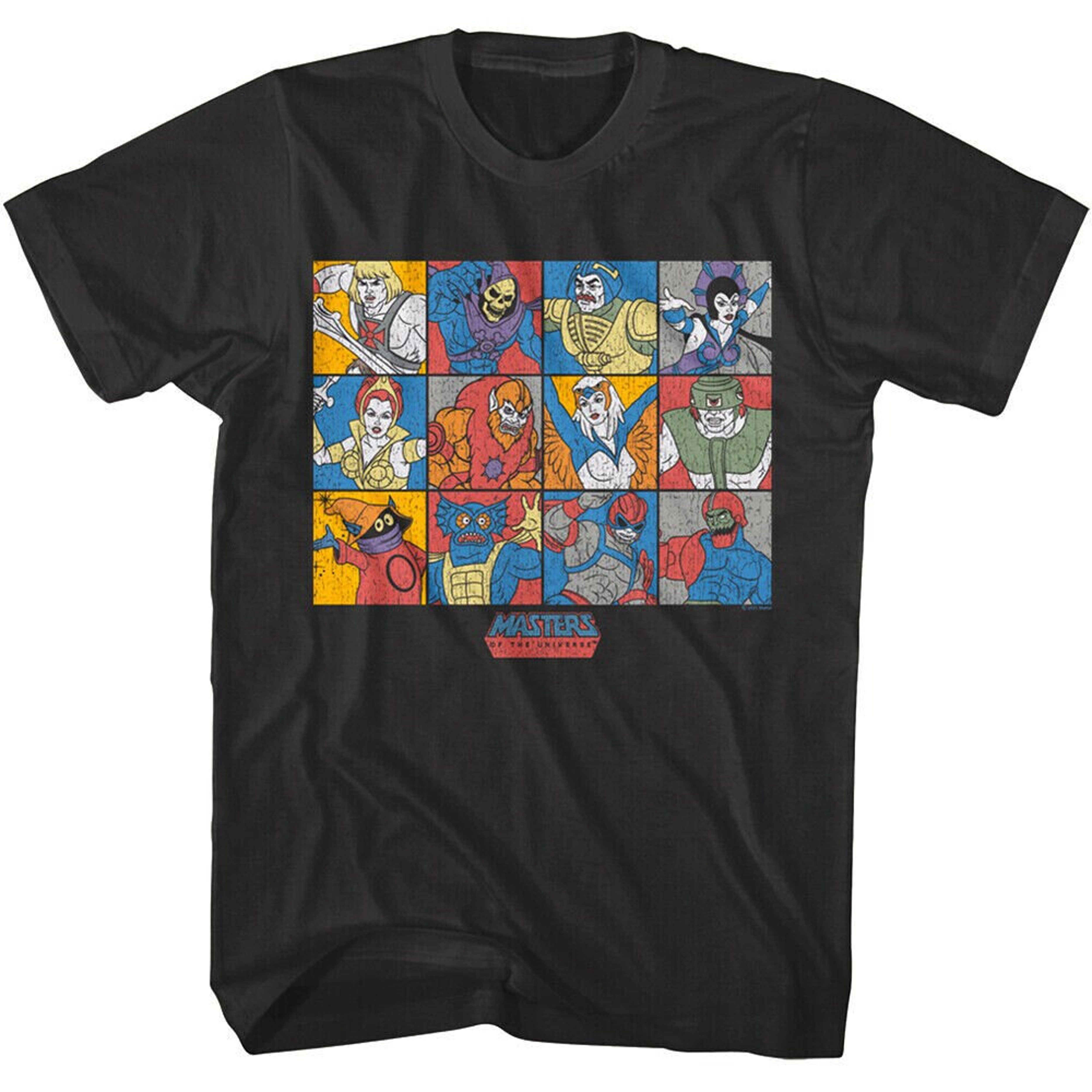 Masters of the Universe T Shirt He-Man She-Ra Skeletor Characters ...