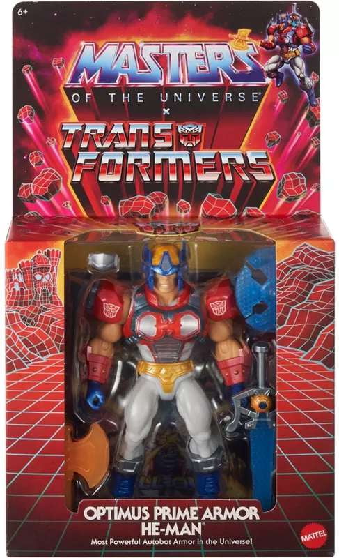Masters of the Universe X Transformers Optimus Prime Armor He-Man ...