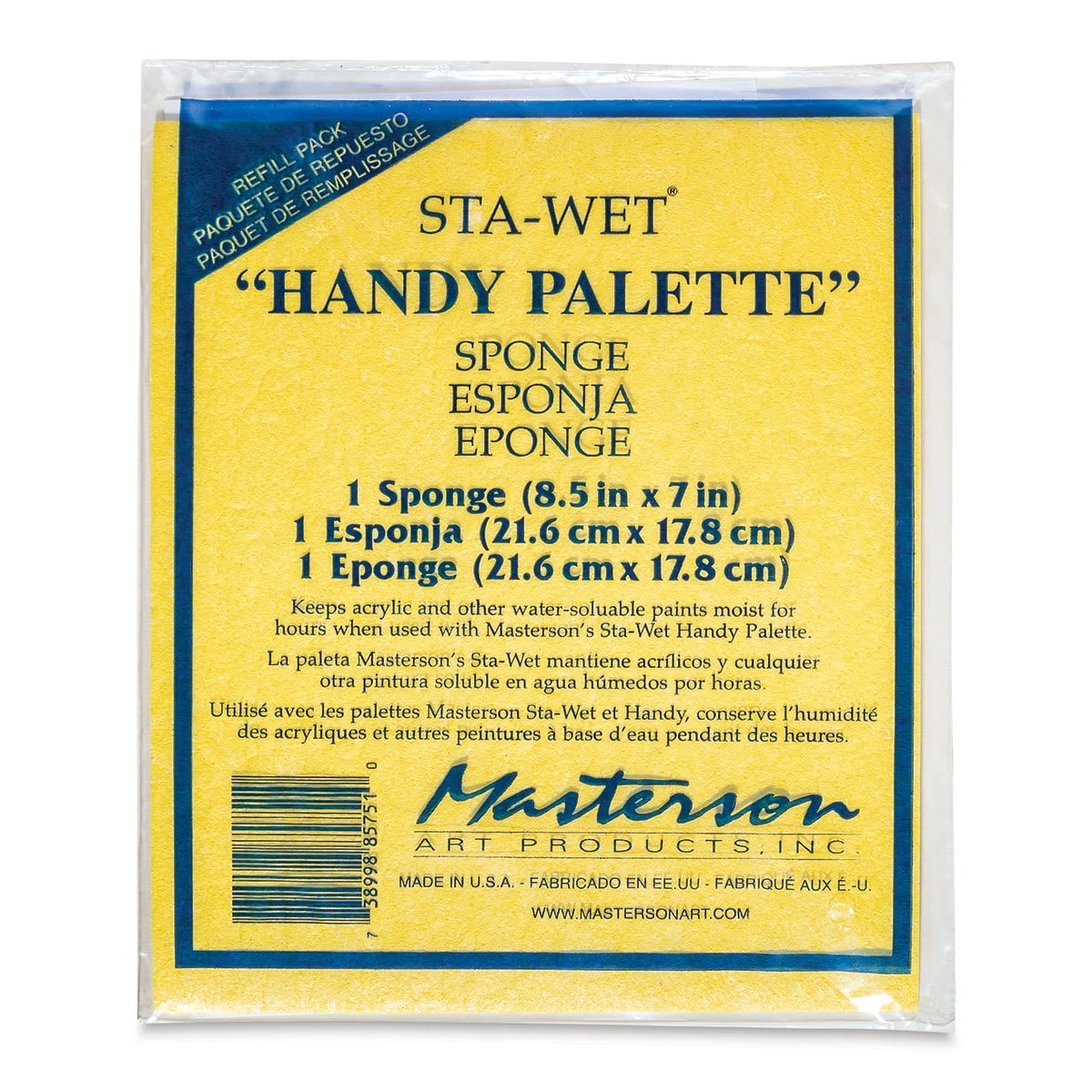 Masterson Sta-Wet Handy Palette Sponge, Single Refill - Walmart.com