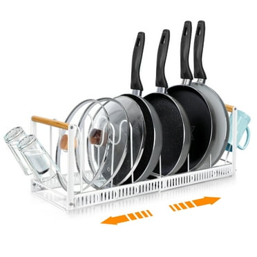 LHCER Wall/Door Mounted Kitchen Cabinet Storage Rack Holder for Pot ...