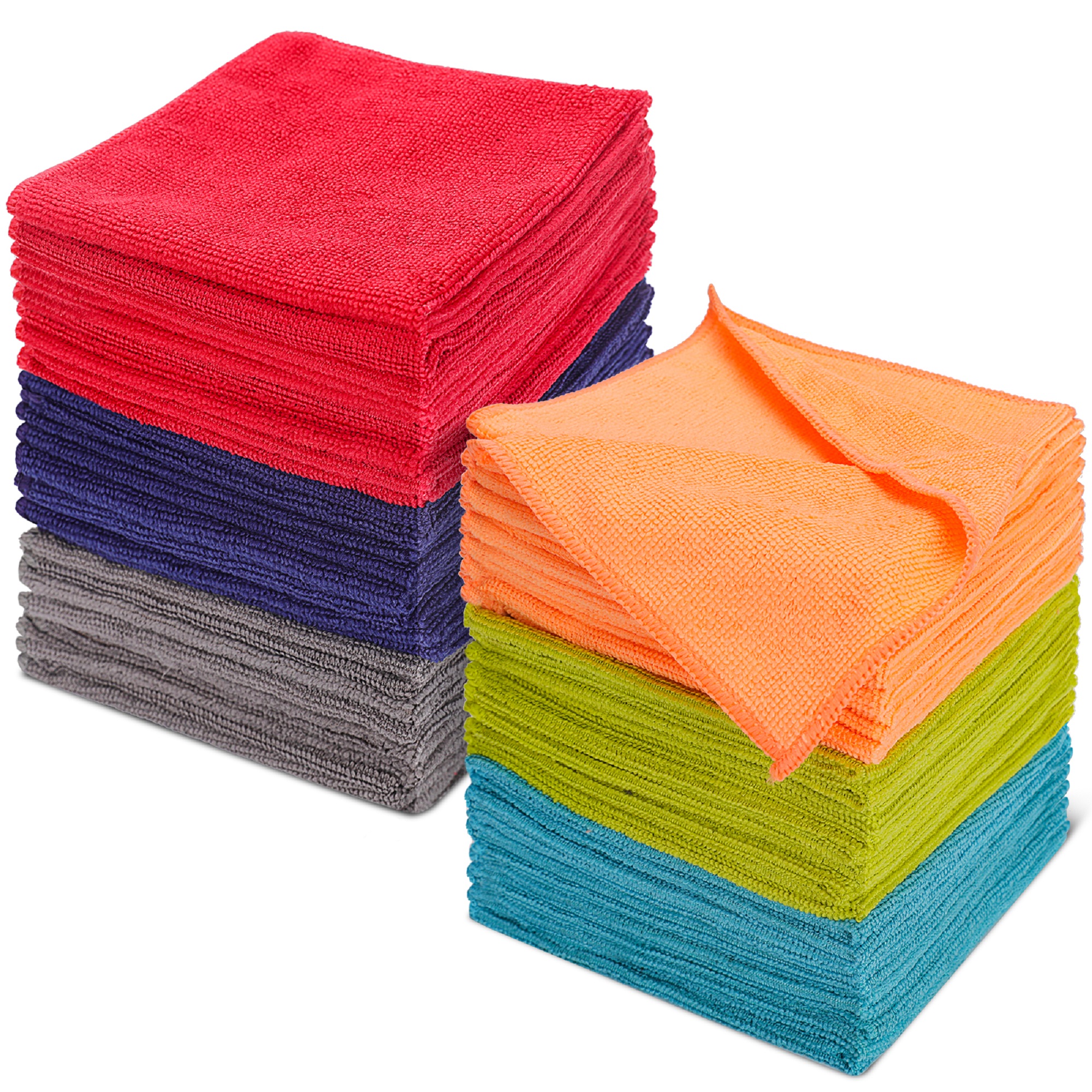 Rubbermaid Commercial HYGEN Microfiber Cleaning Cloths, 16 x 16, Blue ...