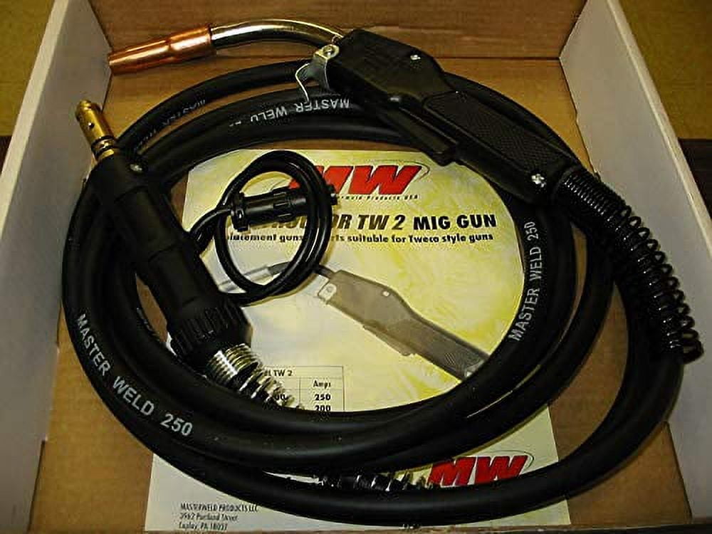 Masterweld M210-3035, 250A MIG gun 10' Miller Welder, Tweco Consumables ...